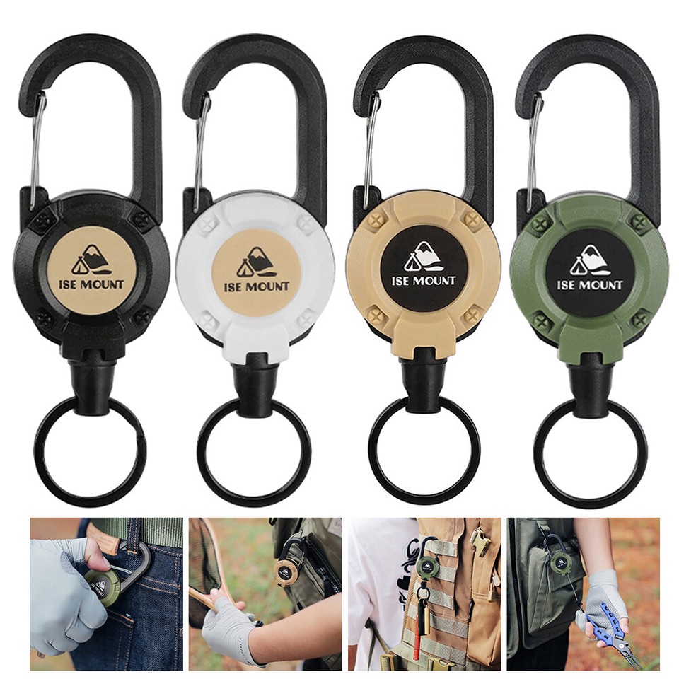 Anti Lost Keyring with Steel Wire Rope Anti-Theft Buckle Outdoor ...