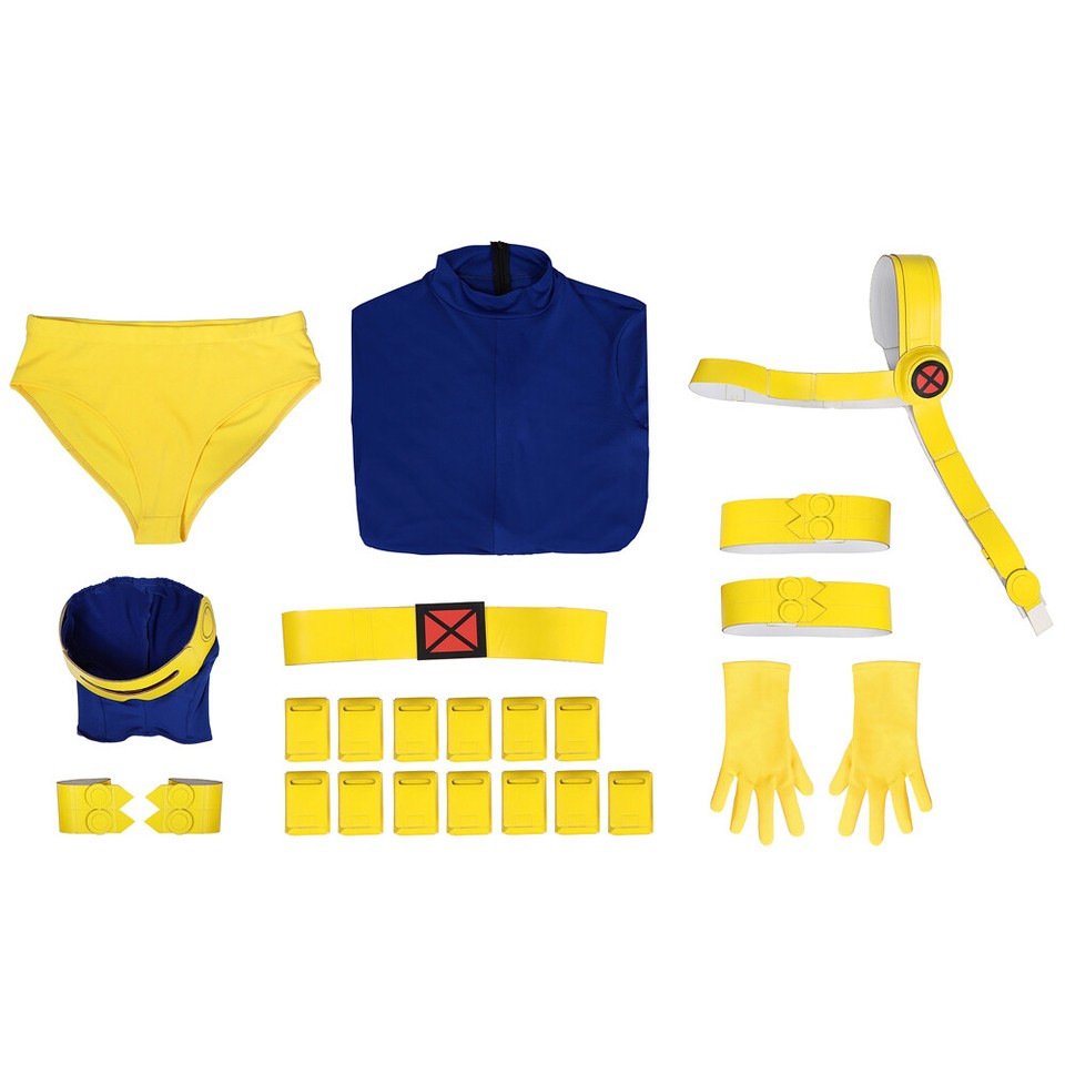 X-men 97 Cyclops Cosplay Costume Accessories Adult Jumpsuit With Belts ...