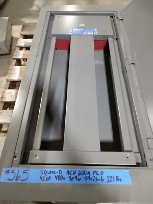 SQUARE D 600 AMP PANEL PANELBOARD HCN 480V/277V 208V/120V 240V 3 PHASE ...