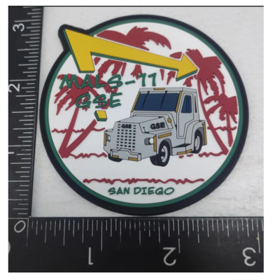 MARINE CORPS MALS-11 DEVILFISH GROUND SUPPORT SAN DIEGO PVC HOOK & LOOP ...