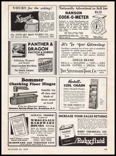 1935 Ruby Chemical Co. Columbus Ohio RubyFluid Soldering & Tinning Flux ...
