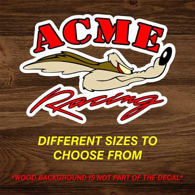 Wile E. Coyote ACME Racing Vinyl Decal Sticker Car Truck Window | eBay