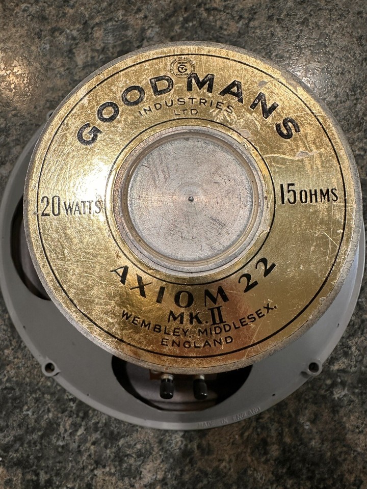 Goodmans Axiom 22 MK II 12" Fullrange Alnico Untested. | eBay