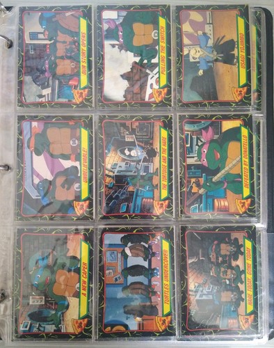 TMNT Cartoon Series 2 Vintage 1989 Trading Cards Complete Set With ...