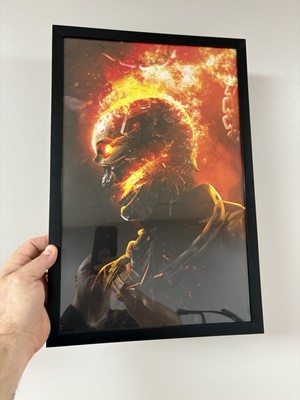 Ghost Rider 11x17 Print By BossLogic. Framed. | eBay