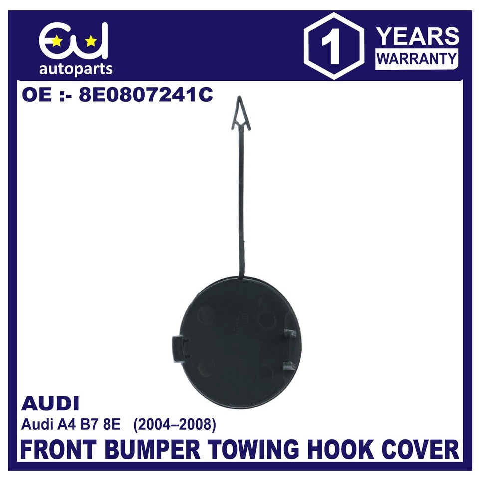 FRONT BUMPER TOWING EYE COVER TOW HOOK COVER FOR AUDI A4 B7 8E 04-08 ...