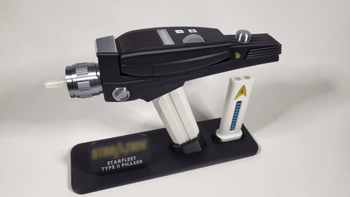 Star Trek Original Series TOS White Handle Phaser Replica with Moving ...