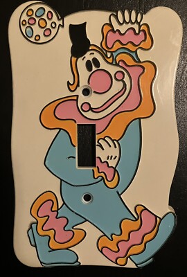 Vintage General Electric 1974 Clown Light Switch Cover 48I0455 ...