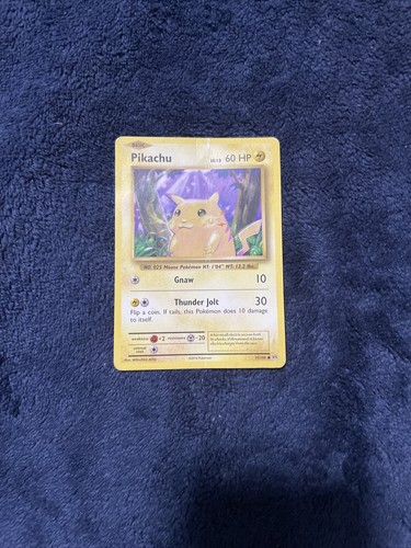 1st Edition Base Set Pikachu 58/102 Pokémon Card English WOTC 1999 | eBay