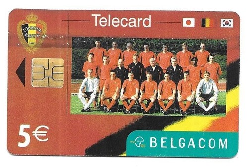 RARE / CARTE TELEPHONIQUE - FOOTBALL EQUIPE BELGIQUE DIABLES ROUGES ...