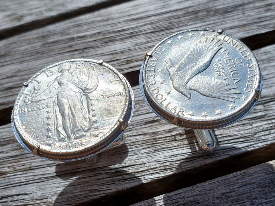 1918-S U.S. Standing Liberty & Flying Eagle Quarter Dollar Coin ...