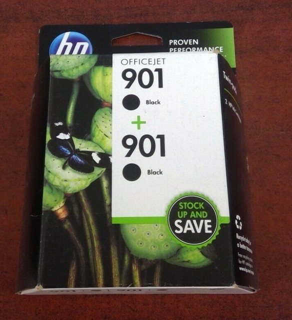 Twin-pack or 2-pack HP 901 Ink Cartridges Black Expiration November ...