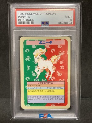 PSA 9 Ponyta No Number Blue Back Topsun 1997 Pokemon TCG Card Japanese ...