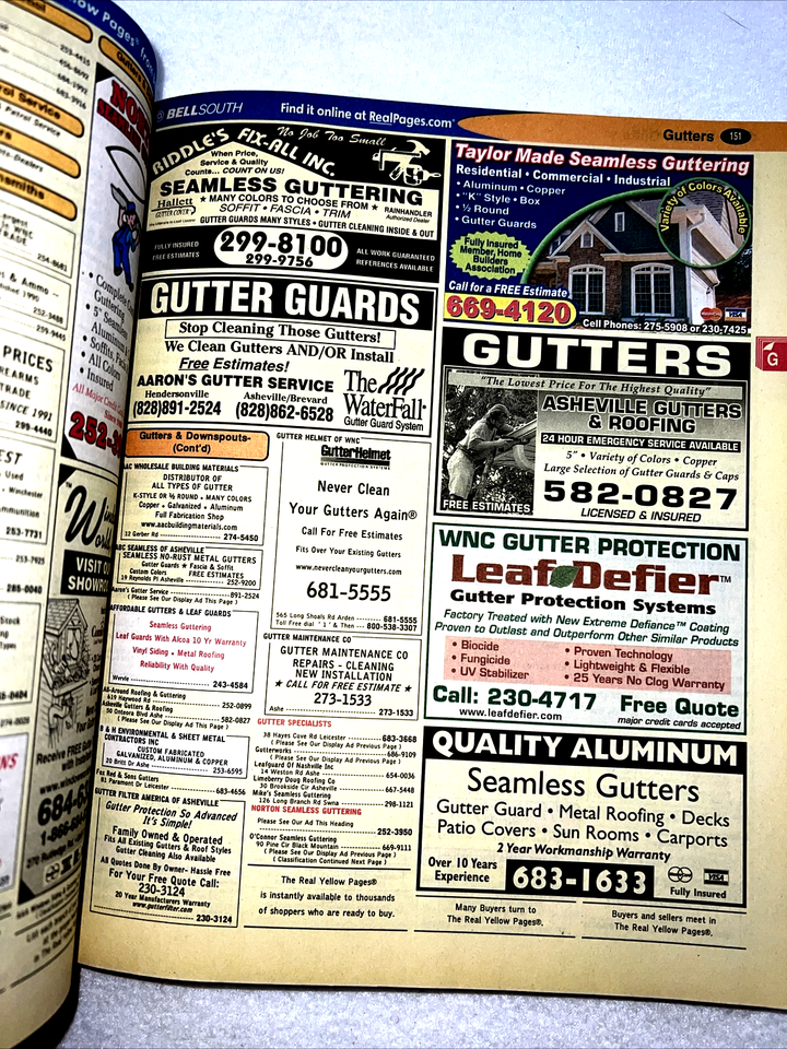 2006 Yellow Pages Asheville NC Companion Book AT&T BellSouth Phone ...