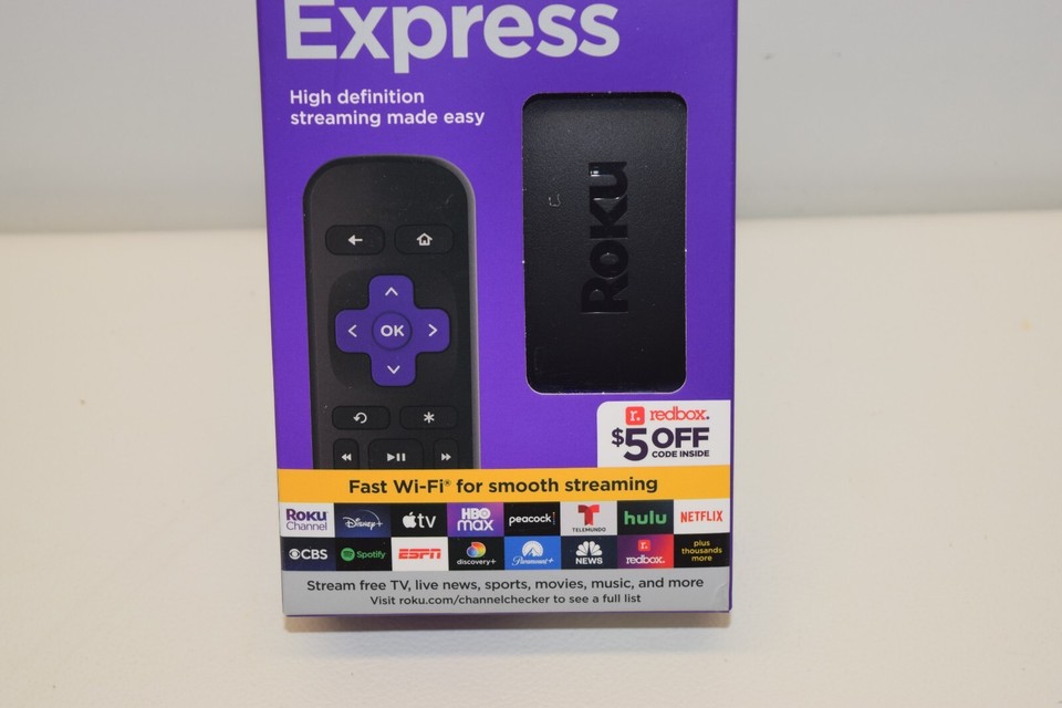 Roku Express 3960RW HD Streaming Device - Black - NEW & SEALED ...