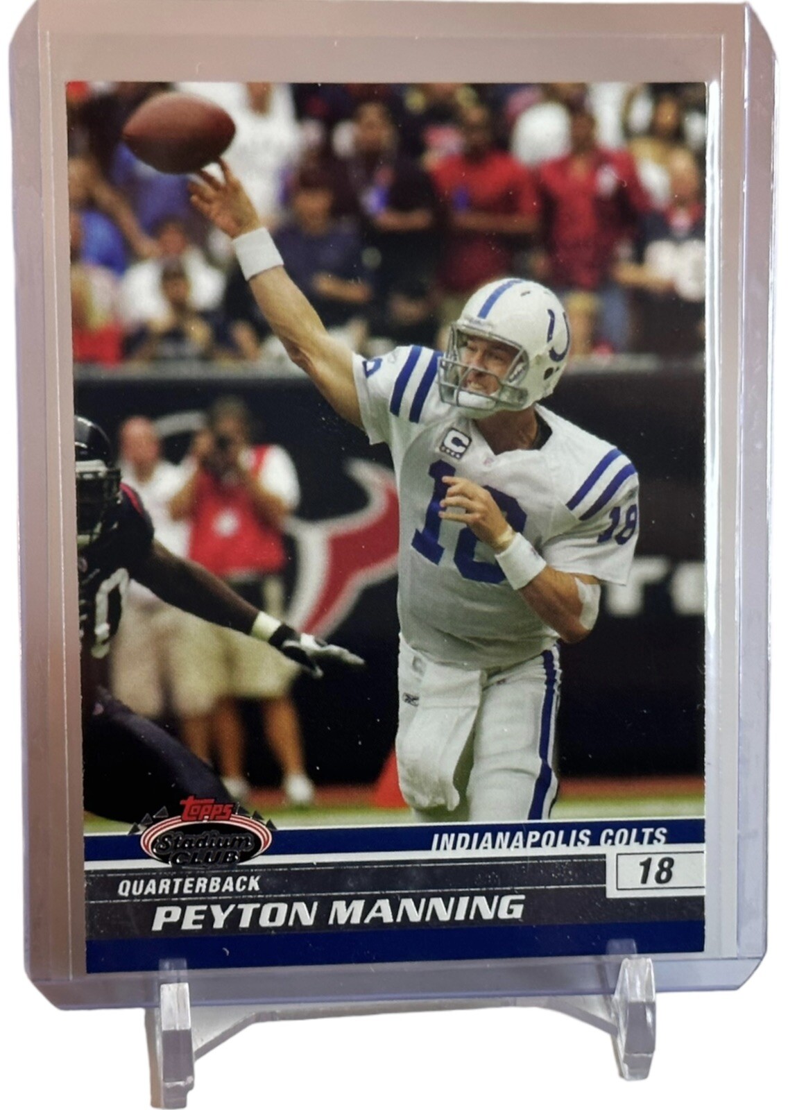 Peyton Manning 2008 Stadium Club Indianapolis Colts Card #3 W/Top ...