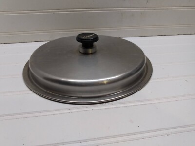 Lifetime Cookware 10"Lid Stainless Cover for Electric Skillet Pot Dutch ...