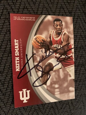 Keith Smart Signed Trading Card Autographed Indiana University Hoosiers ...