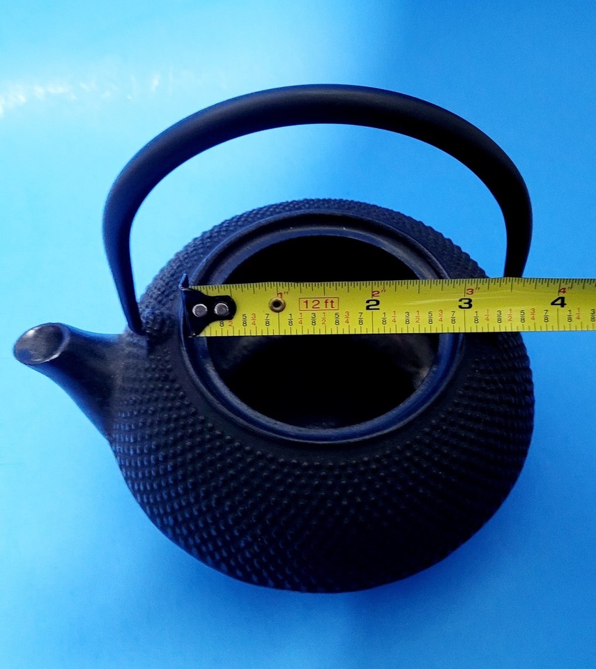 VTG Kafuh Tetsubin Cast Iron Enamel Interior Personal Tea Kettle Made ...