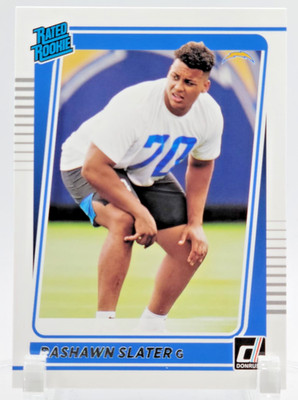Rashawn Slater Rated Rookie 2021 Panini Donruss Football NFL Rookie ...