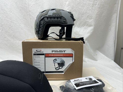 Ops Core FTHS Coxswain Carbon High Cut Helmet Med Neutral Gray SWCC NSW ...