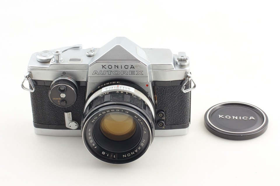 [Near MINT] Konica Autorex Full Half Frame Film Camera 52mm f/1.8 Lens ...