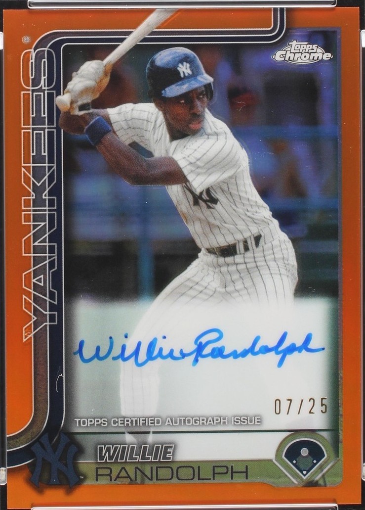 2025 Topps Chrome - Chrome Legends Autographs Willie Randolph #CLA-WR ...
