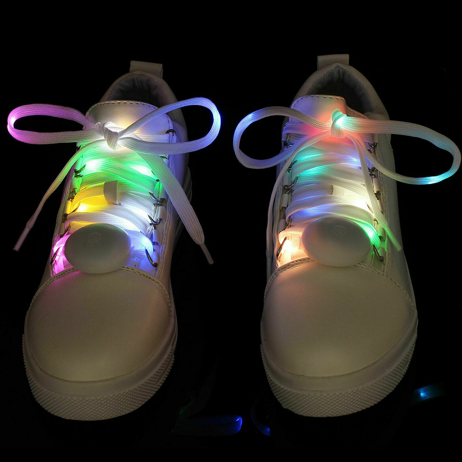 47'' Light Up Shoelaces LED Laces 3 Modes Strap Party Flashing Nylon ...