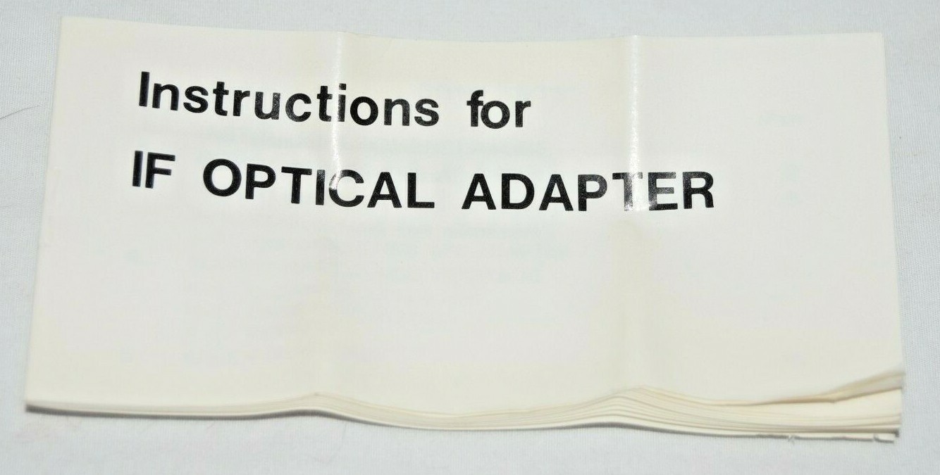 Olympus Industrial Fiberscope IF 11D3-A40S IF Optical Tip Adapter for ...