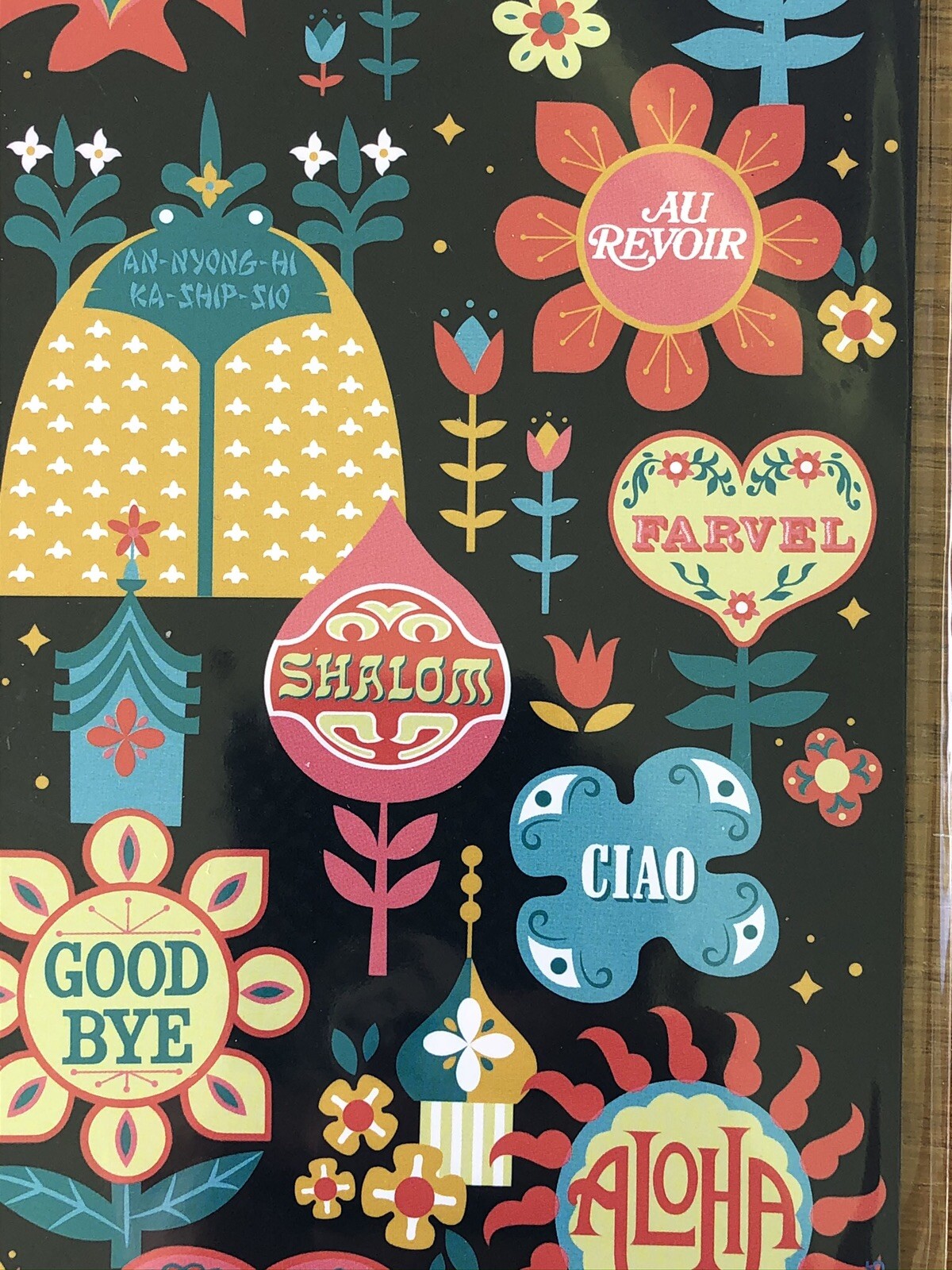 New Disney Parks It’s a Small World - Hello Goodbye - Door Hanger Sign ...