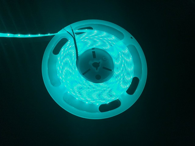 5M Cyan Led Strip Lights Cyan (490nm) 485nm-495nm Lighting Waterproof ...