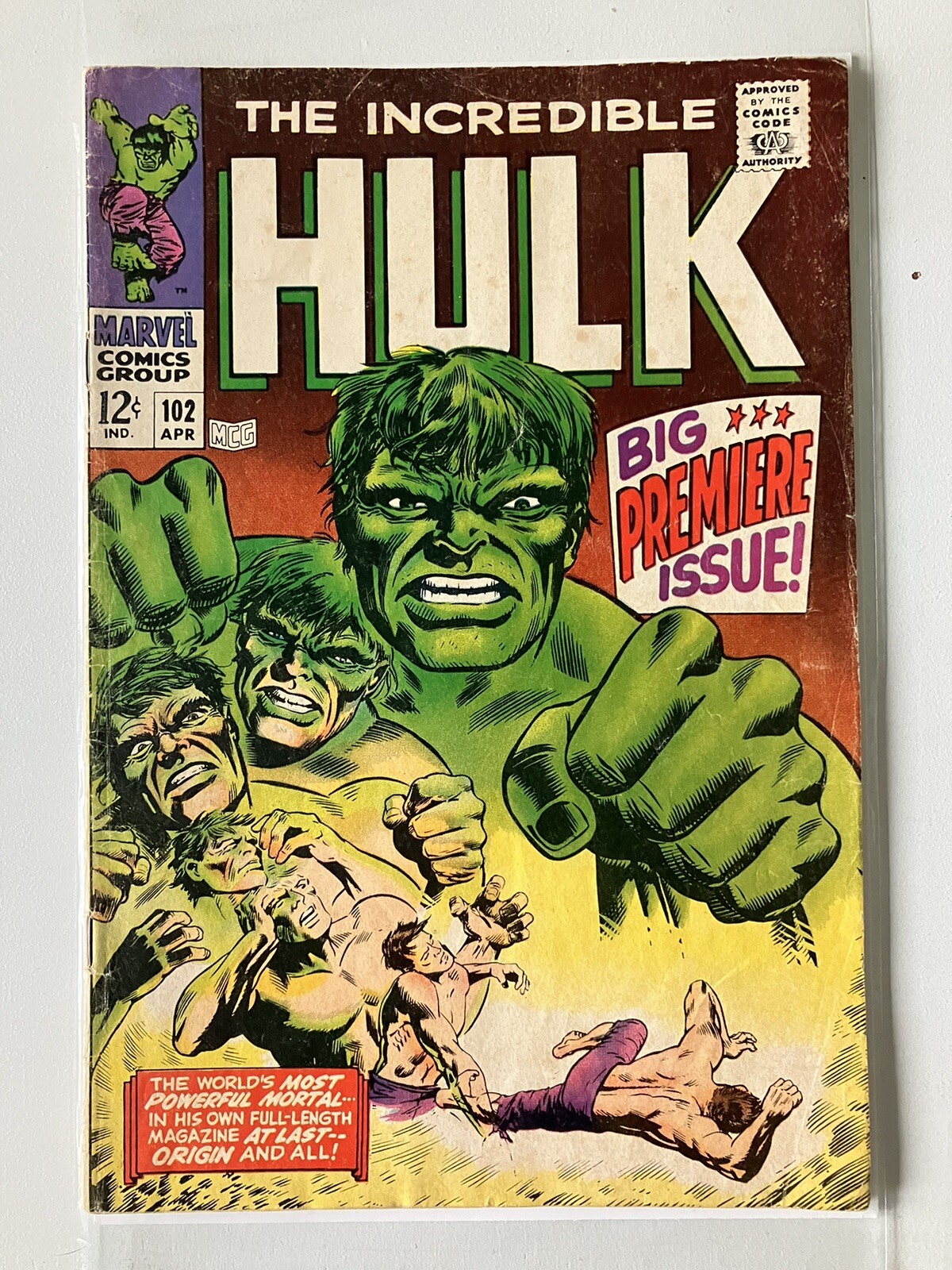 Comic, Incredible Hulk #102, 1968 Hulk starts own title | eBay