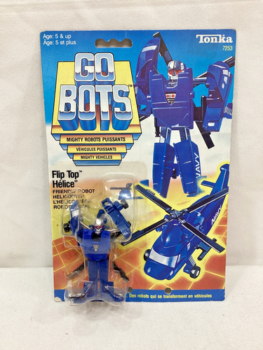 1984 Tonka Gobots Fliptop Figure Robot RARE French Cardback MOC Sealed ...