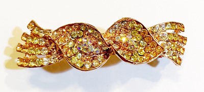 Rhinestone Hair Barrette crafted with Rhinestones in Bow Tie Design | eBay