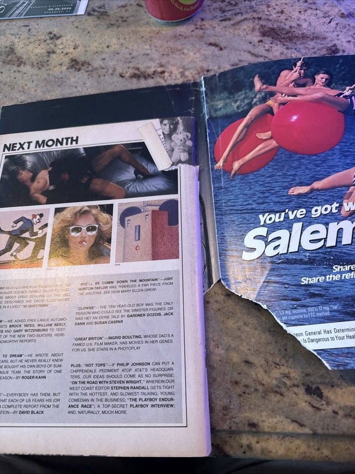 Playboy Magazine July 1985 Tracy Vaccaro Hope Marie Carlton Jamie Lee ...