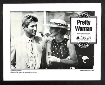 Vintage Delta Airlines Pretty Woman 11x17 NOS Movie Lobby Card Poster ...