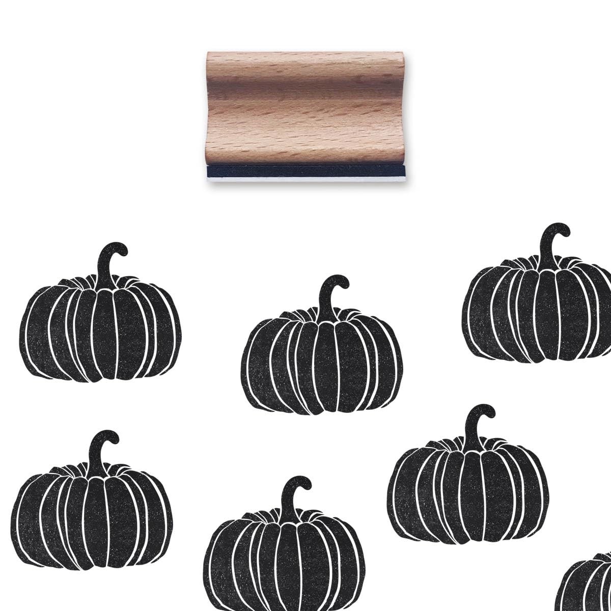 Pumpkin Rubber Stamp 1-1/3 Medium Stamp For Scrapbooking Card Making ...