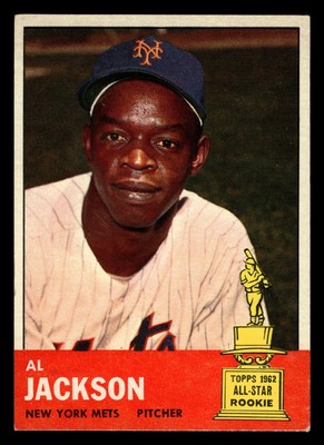 1963 Topps Al Jackson #111 New York Mets HIGHER GRADE ROOKIE GOLD ...