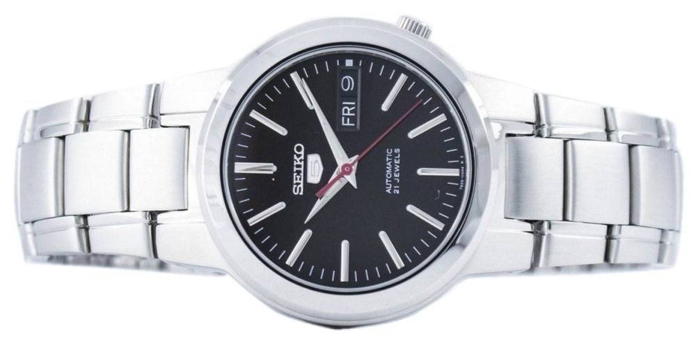 Seiko 5 SNKA07K1 21 Jewels Black Dial Automatic Analog Dress 30M Mens ...