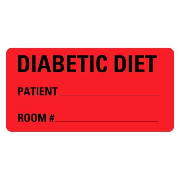 Diabetic Diet Food Service Medical Labels | eBay