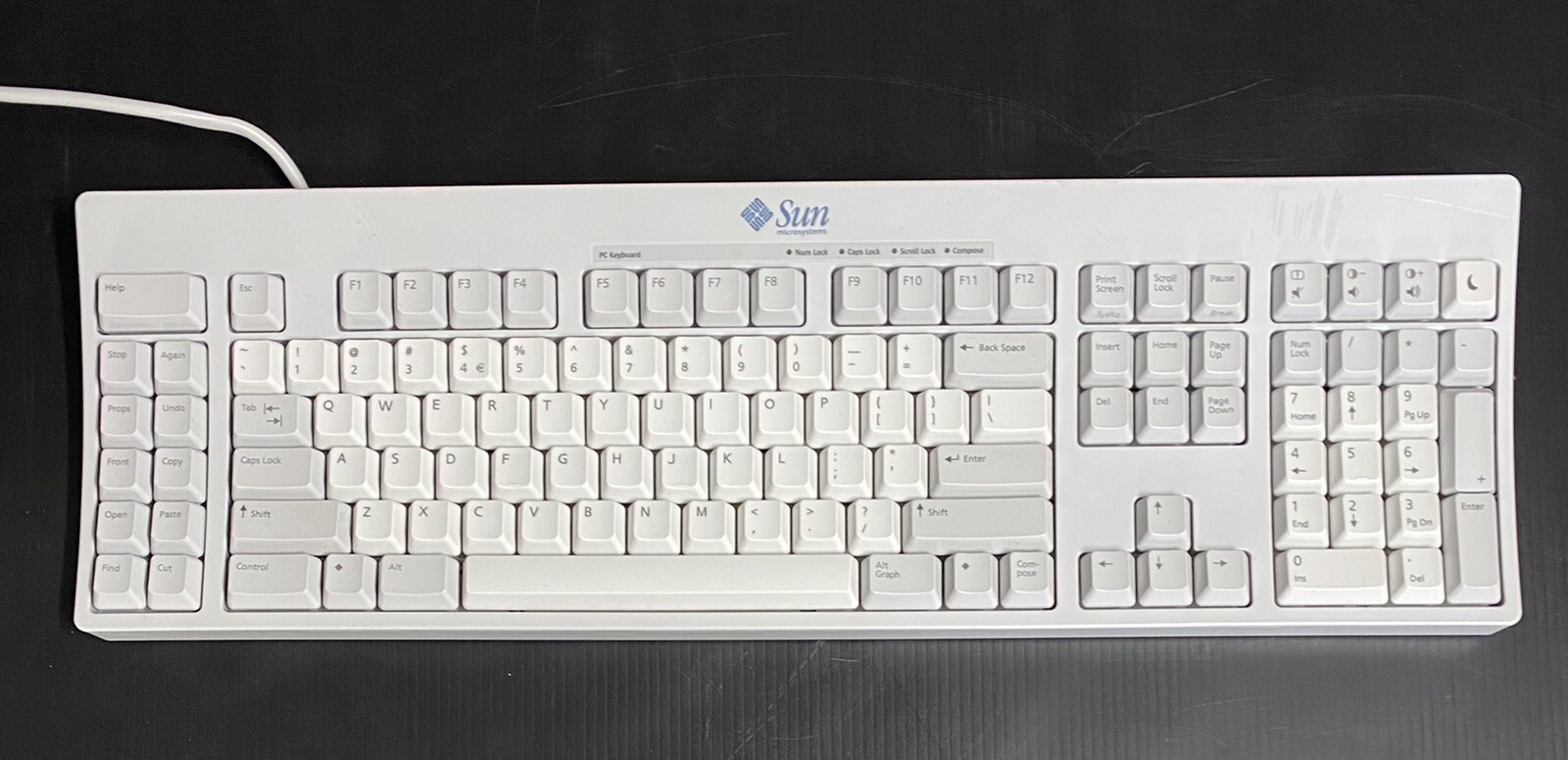 Sun Microsystems Oracle 320-1366 Type-7 2M-Cable USB/PC Style Keyboard ...