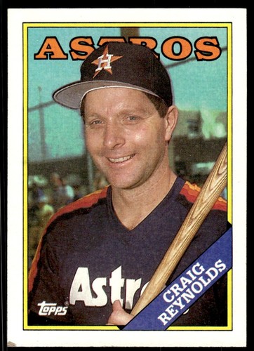 1988 Topps Craig Reynolds Baseball Card Houston Astros #557 | eBay
