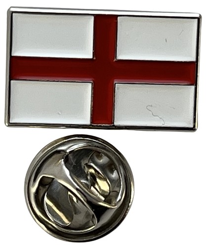 England St George Flag Pin Badge Enamel & Metal small rectangle Lapel ...
