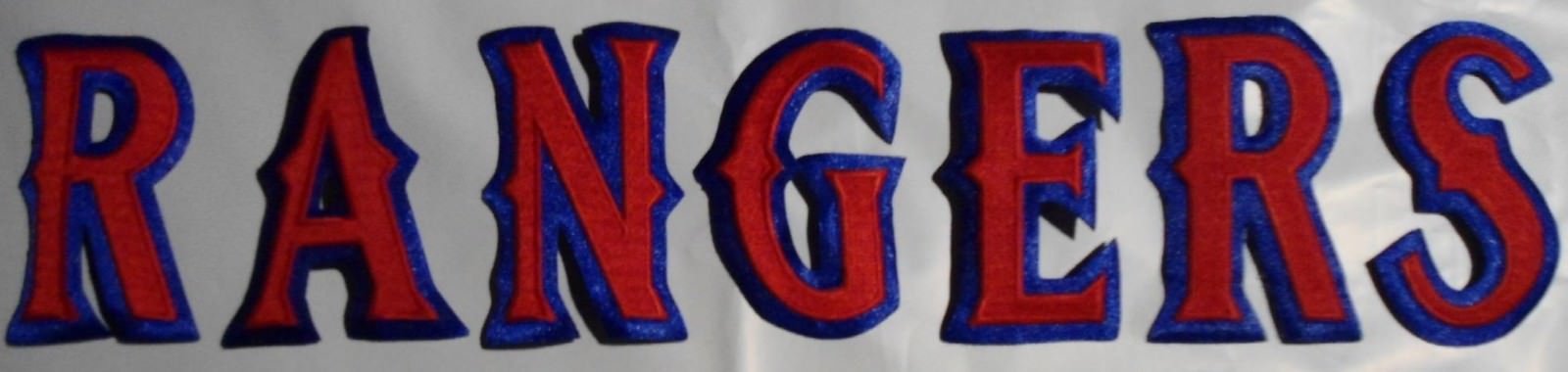 TEXAS RANGERS LETTER PATCH SET EMBROIDERED NEW | eBay