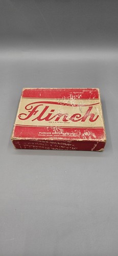 Vintage 1938 Flinch Card Game Complete with Instructions Red Box, Red ...