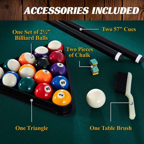Barrington 87” Ball and Claw Billiard Pool Table | eBay