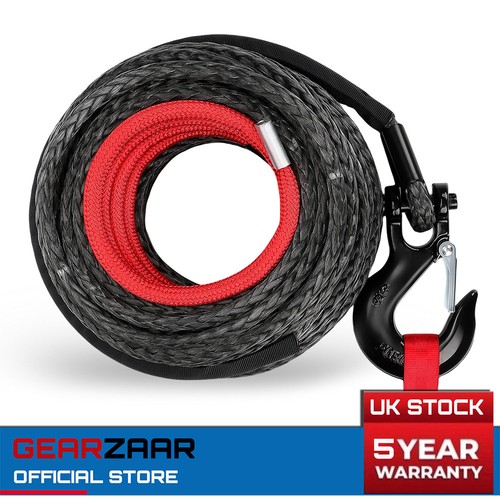 Winch Rope 10mm x30m Synthetic 35000lbs for Dyneema Tow Recovery Cable ...