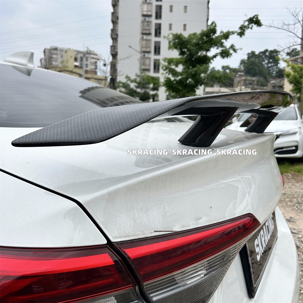 Universal GT-Style Racing For Car Real Carbon Fiber Wing Spoiler Rear ...