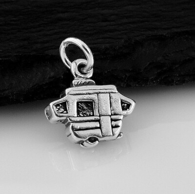 925 Sterling Silver Pop Up Camper Charm - Tent Trailer Charm - Camping ...