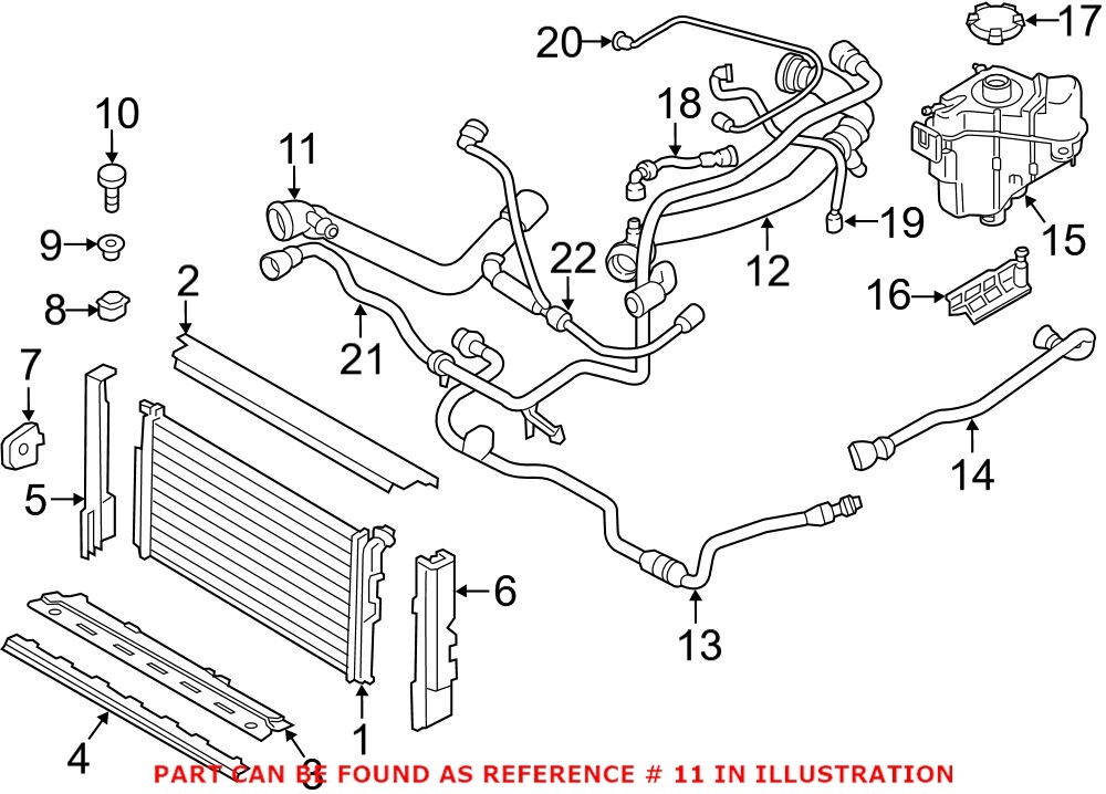 Genuine OEM Radiator Coolant Hose For BMW 17128662836 | eBay